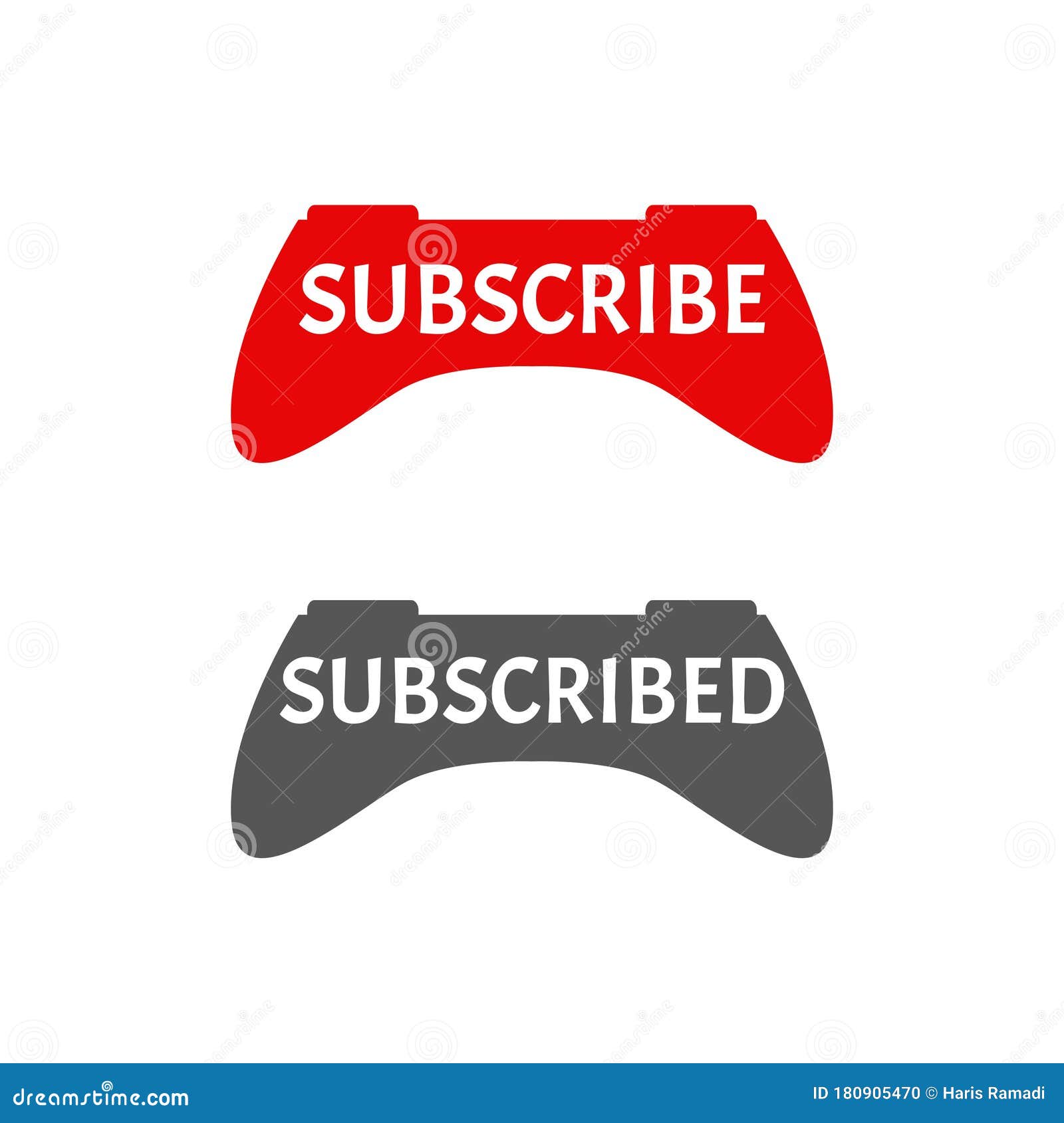 Custom Subscribe Button for Your Channel Stock Vector - Illustration of ...