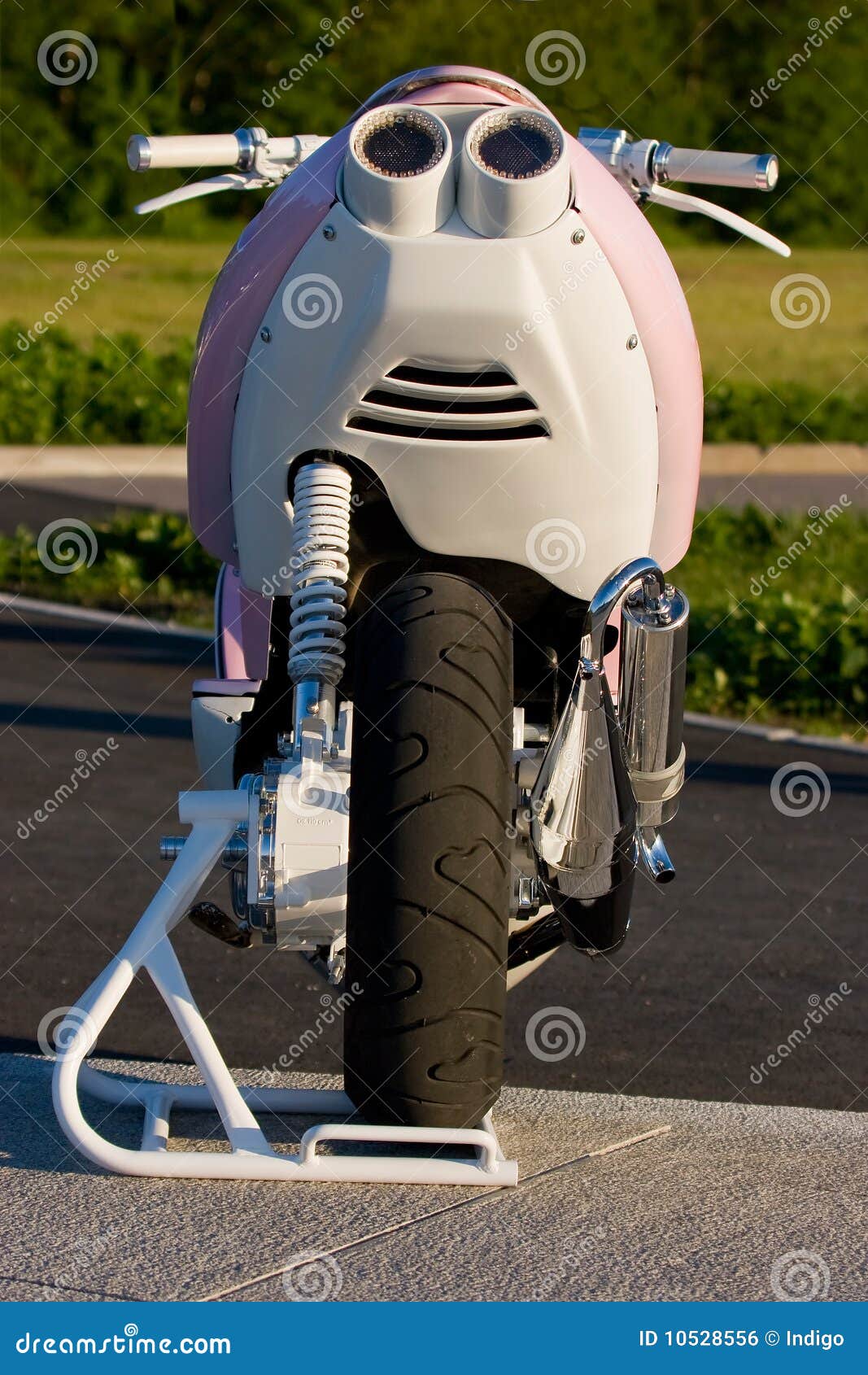Custom tuned scooter stock photo. Image of wheel, transportation - 10528556