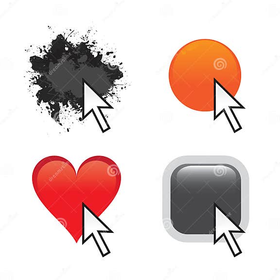 Custom Web Icons stock vector. Illustration of site, mouse - 11724342