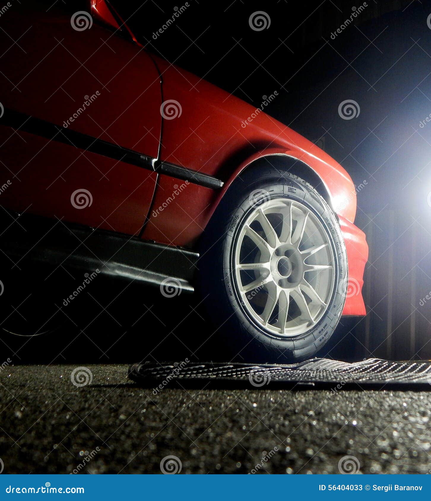 Custom White Wheel Mounted on Sport Car Stock Image - Image of mounted ...