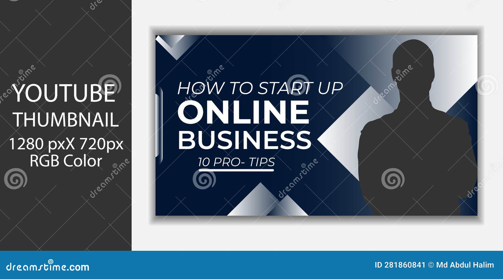 Custom Youtube Video Thumbnail or Web Banner Template Design Stock ...