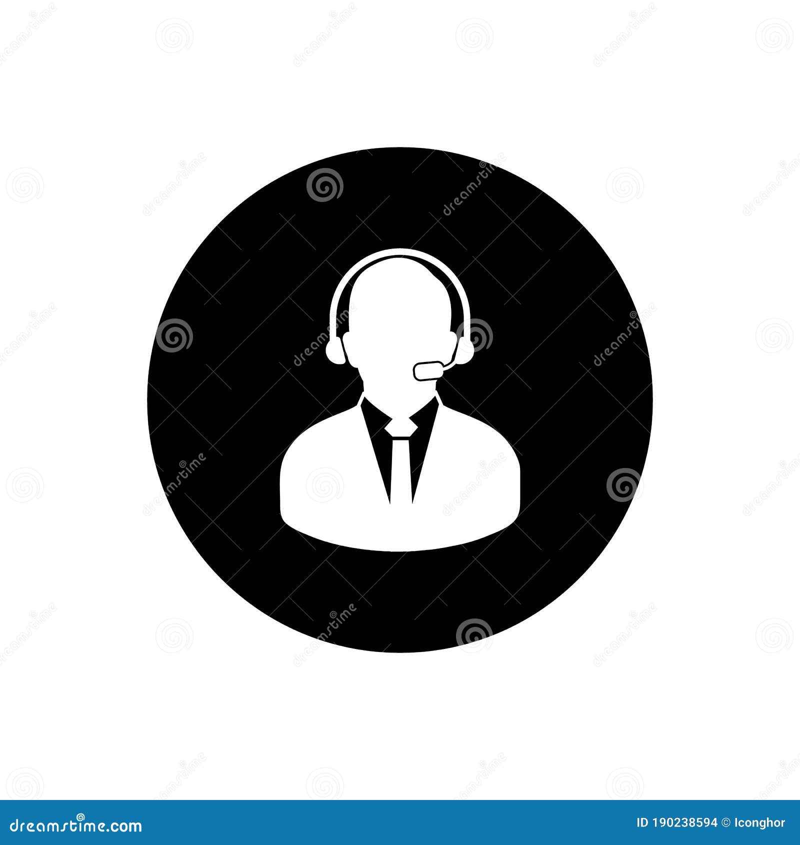 Customer Agent Icon stock vector. Illustration of editable - 190238594