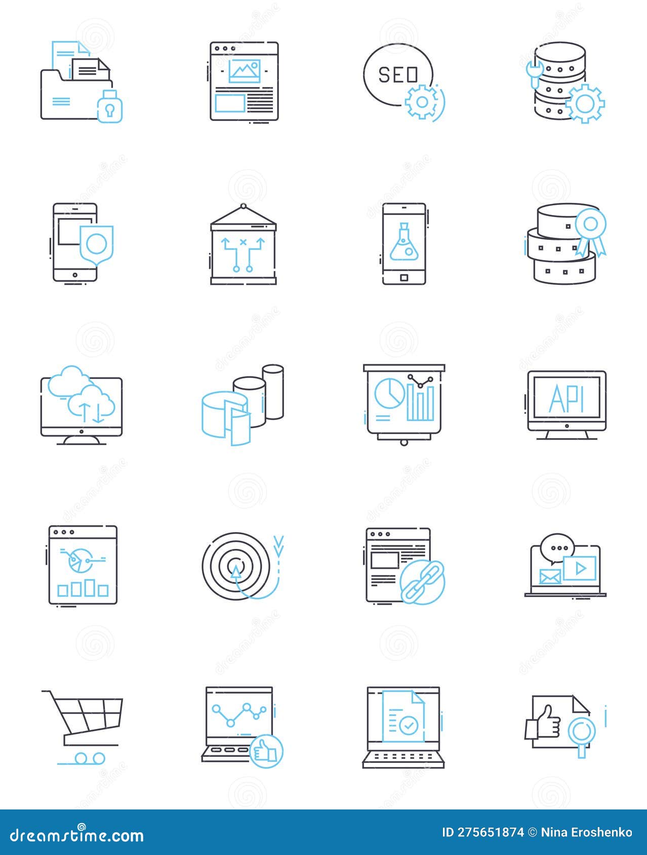 Customer Analysis Linear Icons Set. Demographics, Psychographics ... Customer Analysis Linear Icons Set. Demographics, Psychographics ...