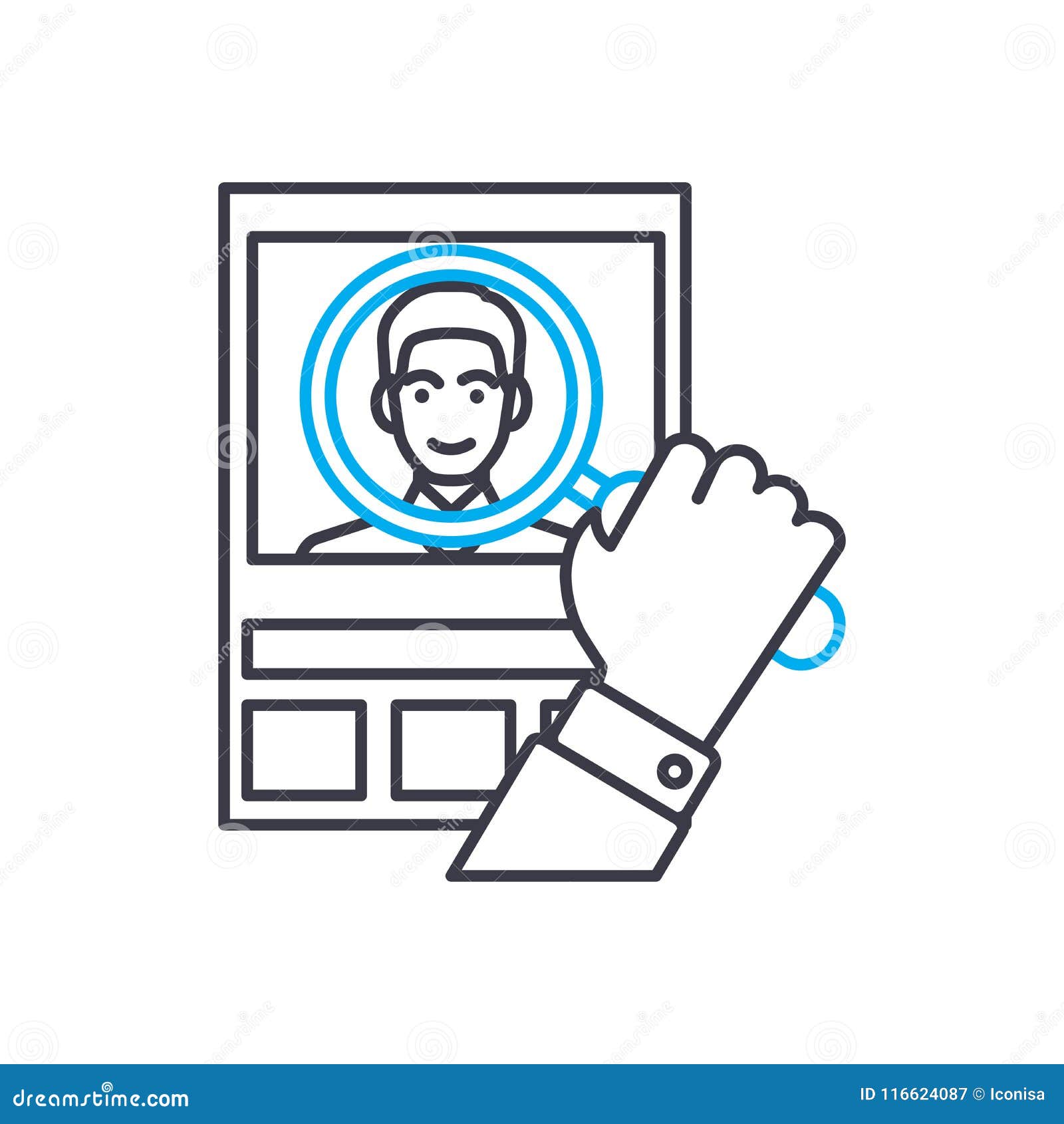 Customer Analysis Linear Icons Set. Demographics, Psychographics ...