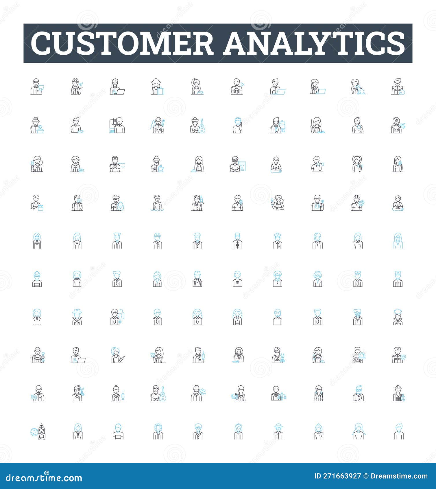 Customer Analytics Vector Line Icons Set. Customer, Analytics ... Customer Analytics Vector Line Icons Set. Customer, Analytics ...