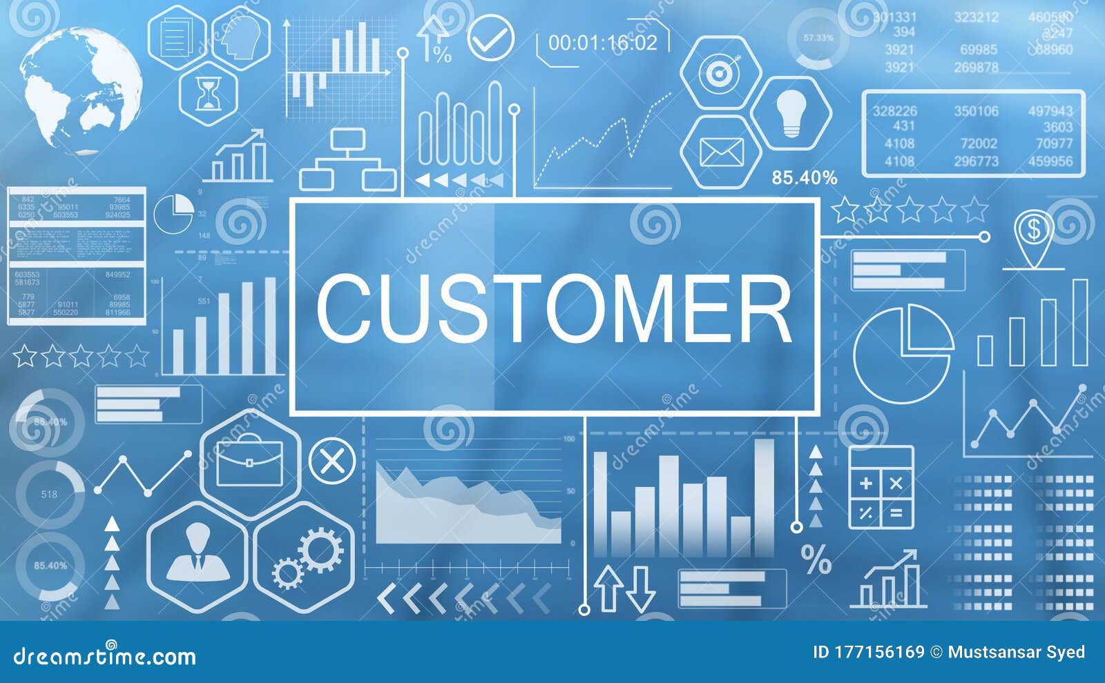 Customer, Animated Typography Stock Illustration - Illustration of ...