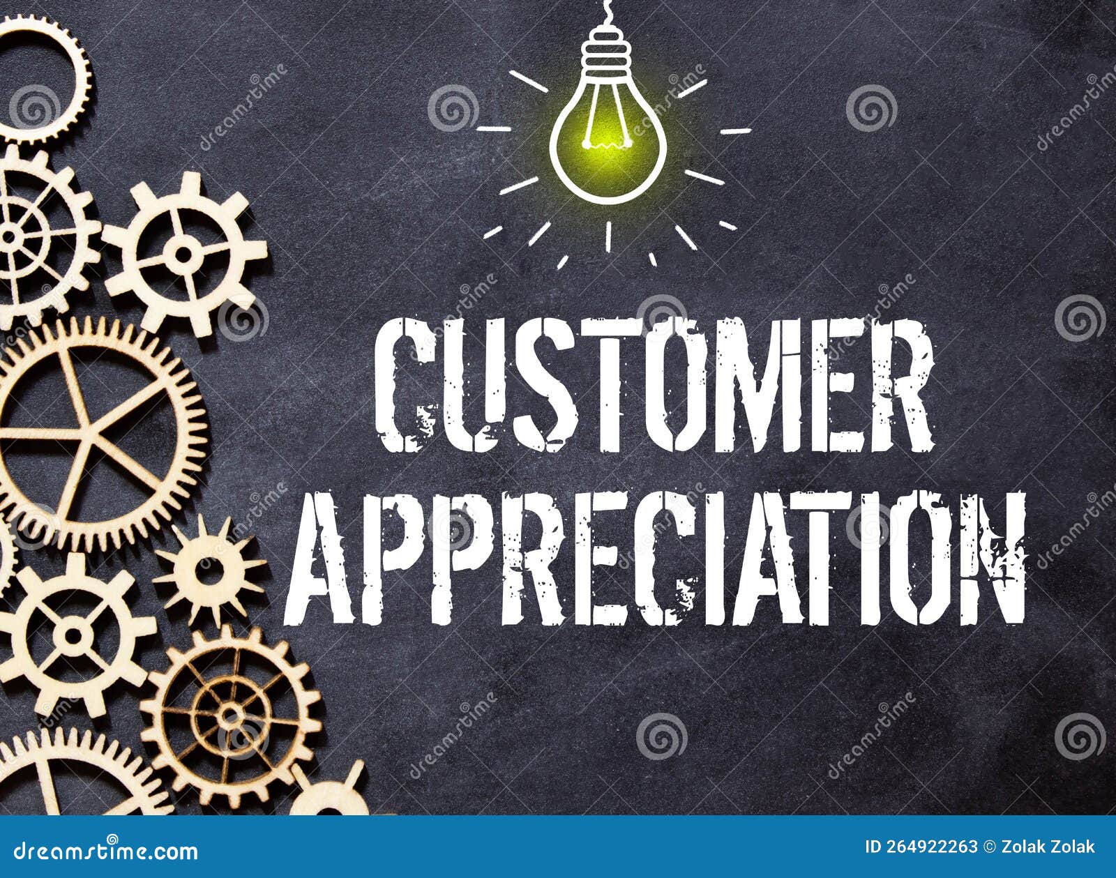 Customer Appreciation Text Written on a Notebook with Pencils Stock ...