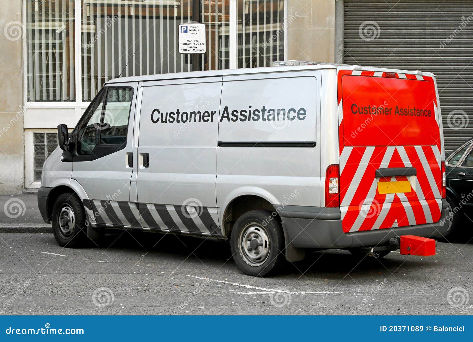 Customer assitance van stock image. Image of safety, customer - 20371089