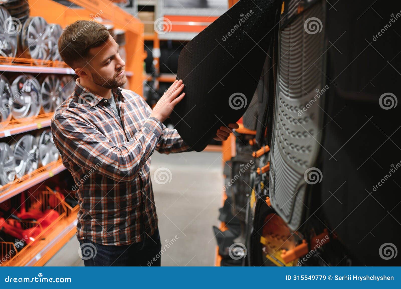 A Customer at an Auto Parts Store Stock Image - Image of occupation ...