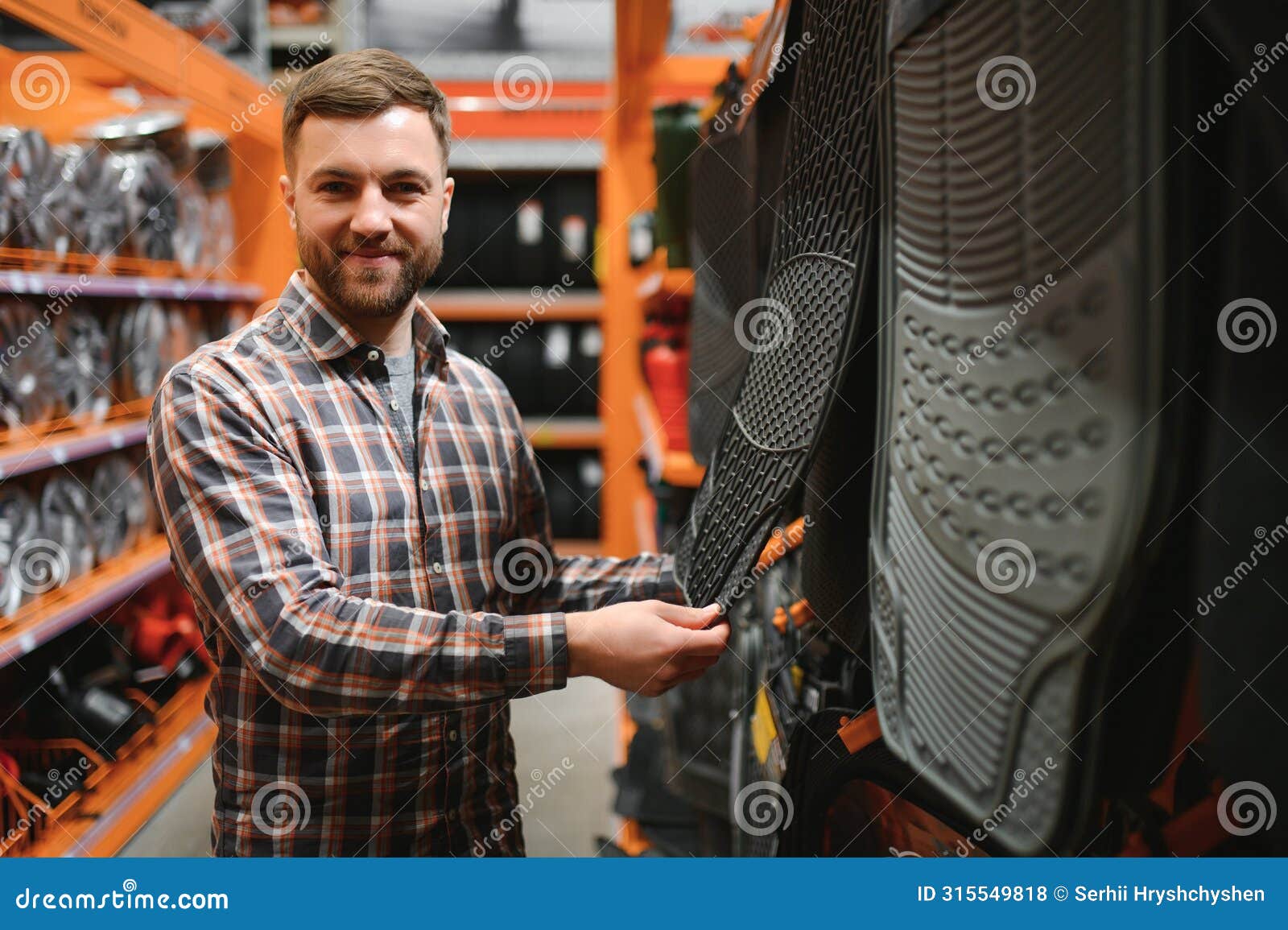 A Customer at an Auto Parts Store Stock Photo - Image of technician ...