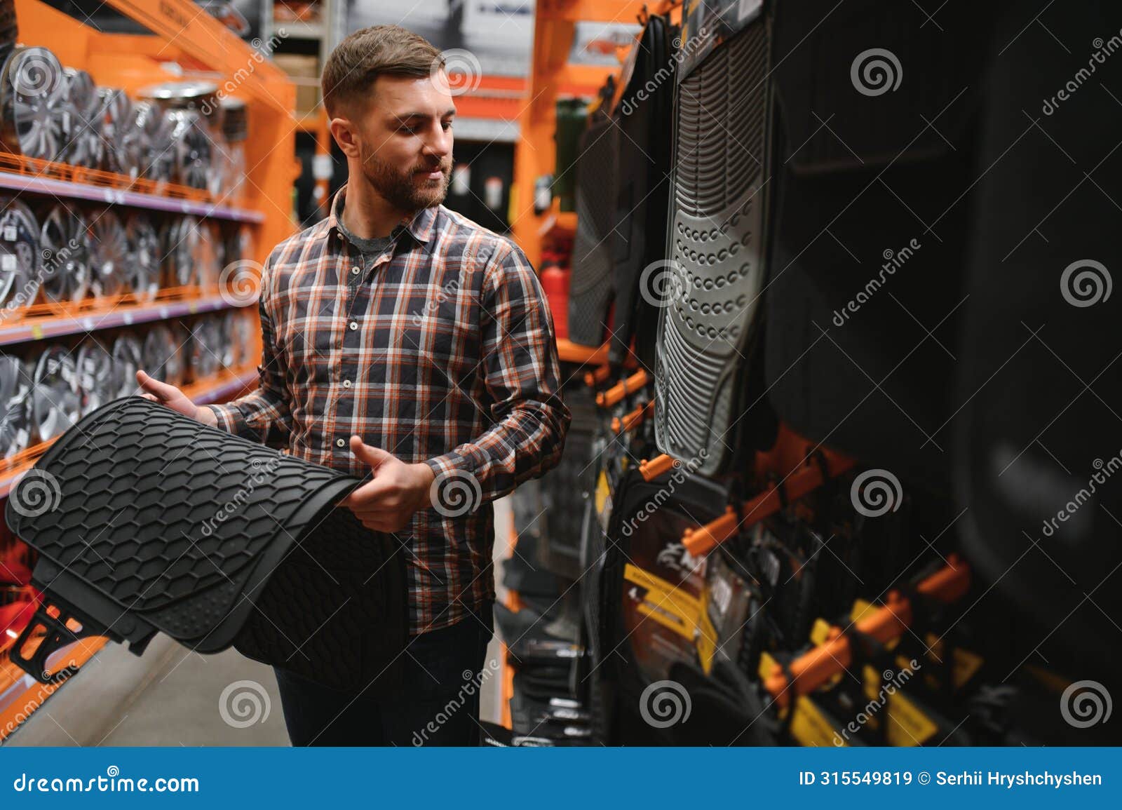 A Customer at an Auto Parts Store Stock Image - Image of lifestyle ...