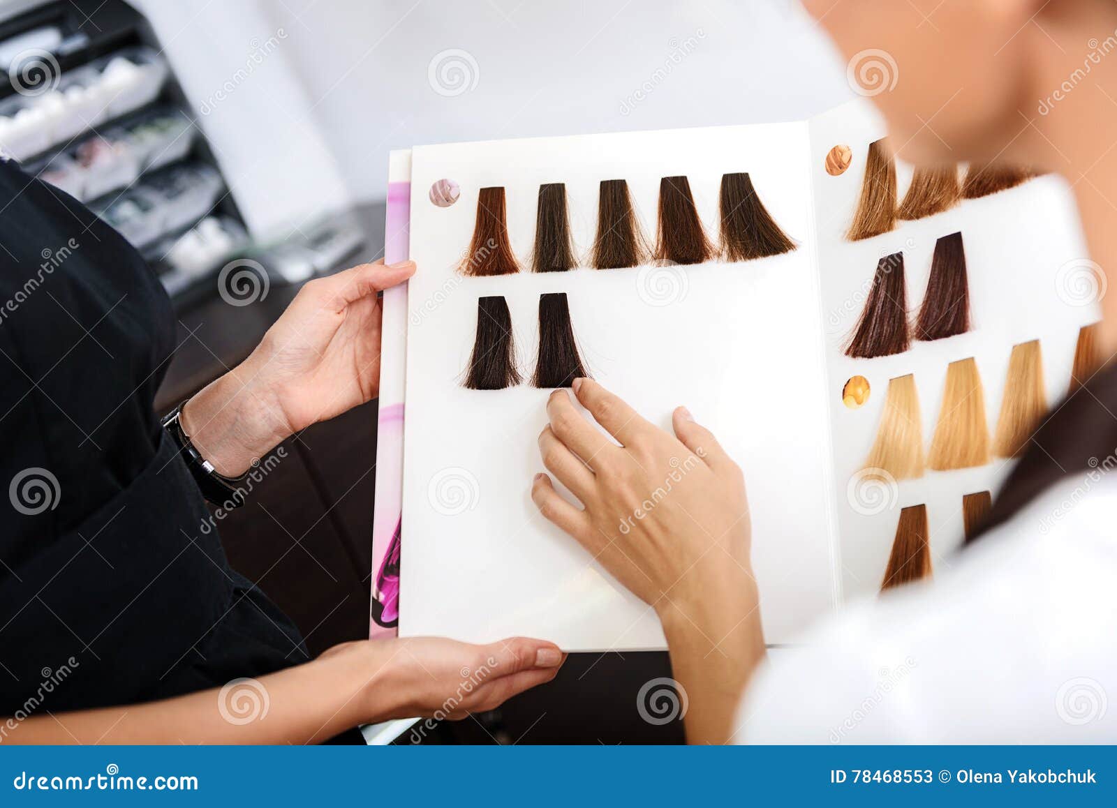 Customer and Barber Choosing Color Stock Image - Image of choice, enjoy ...