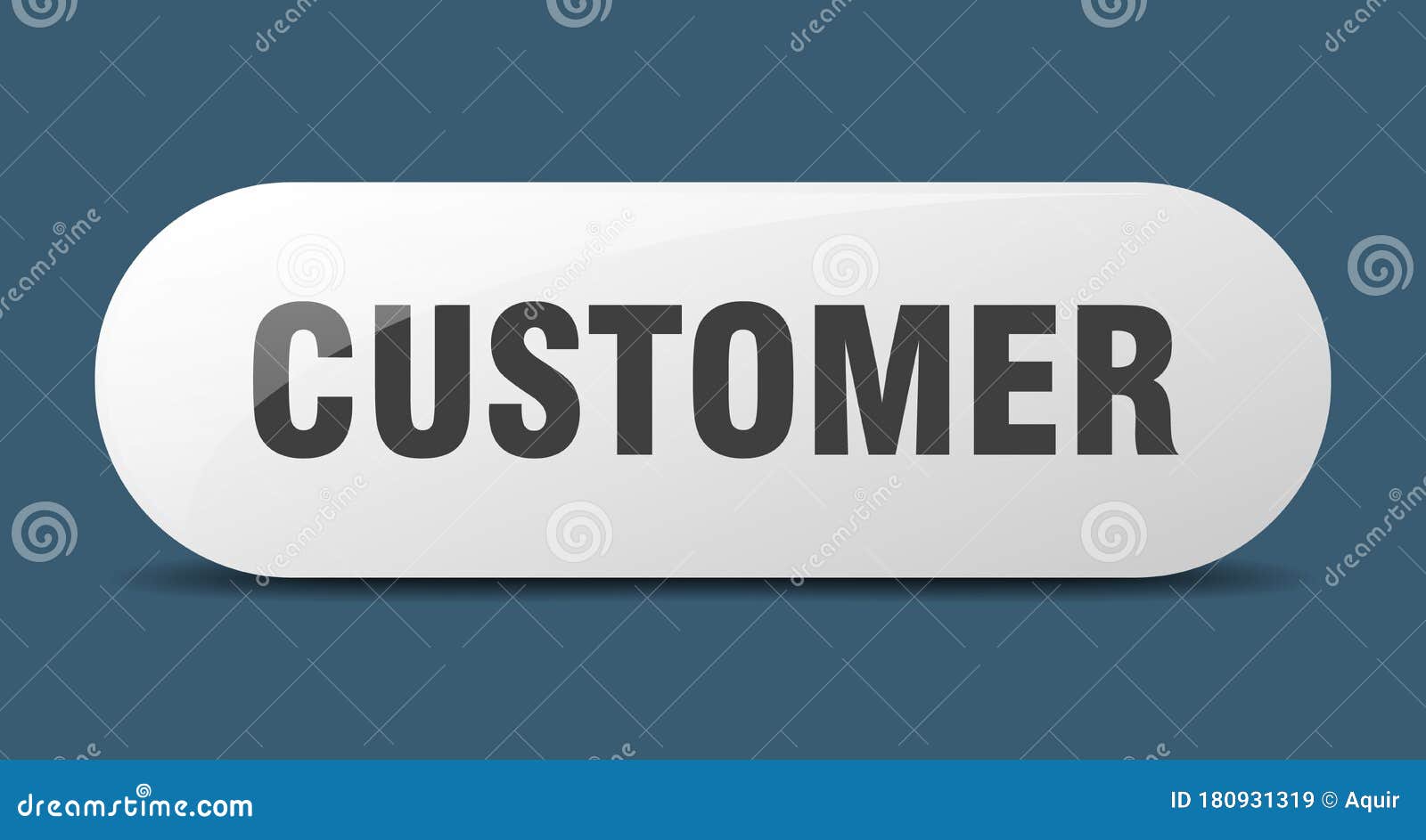 Customer Button. Customer Sign. Key. Push Button Stock Vector ...