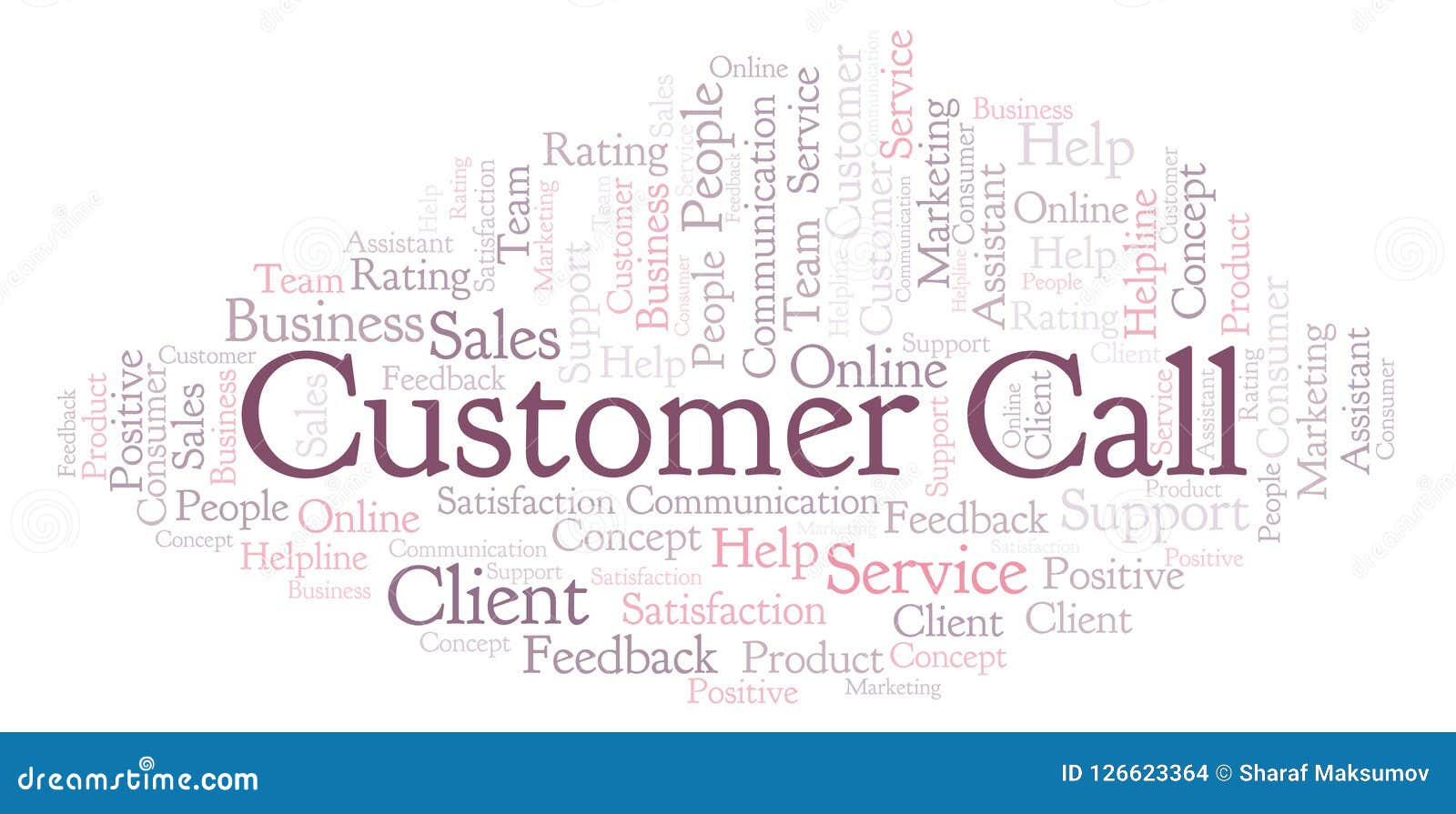 Customer Call word cloud. stock illustration. Illustration of sales ...