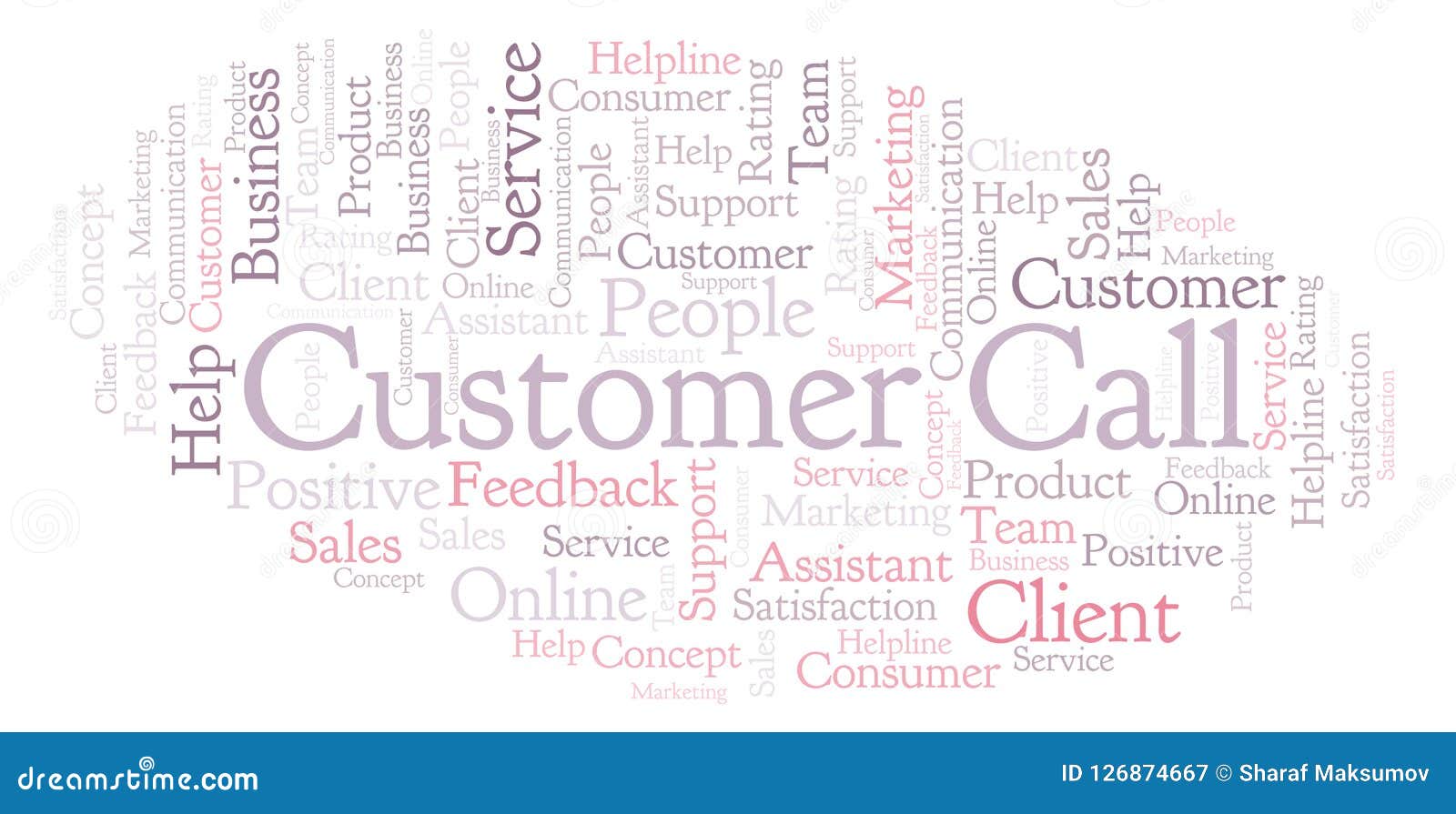 Customer Call word cloud. stock illustration. Illustration of cloud ...