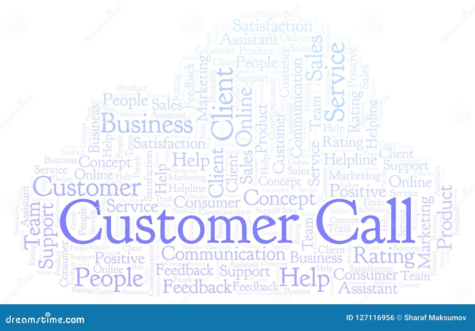 Customer Call word cloud. stock illustration. Illustration of word ...