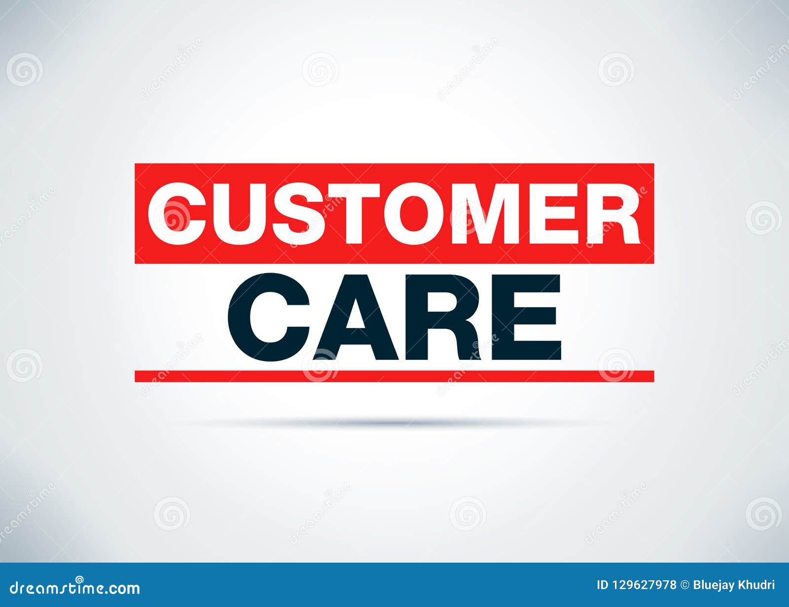 Customer Care Abstract Flat Background Design Illustration Stock ...