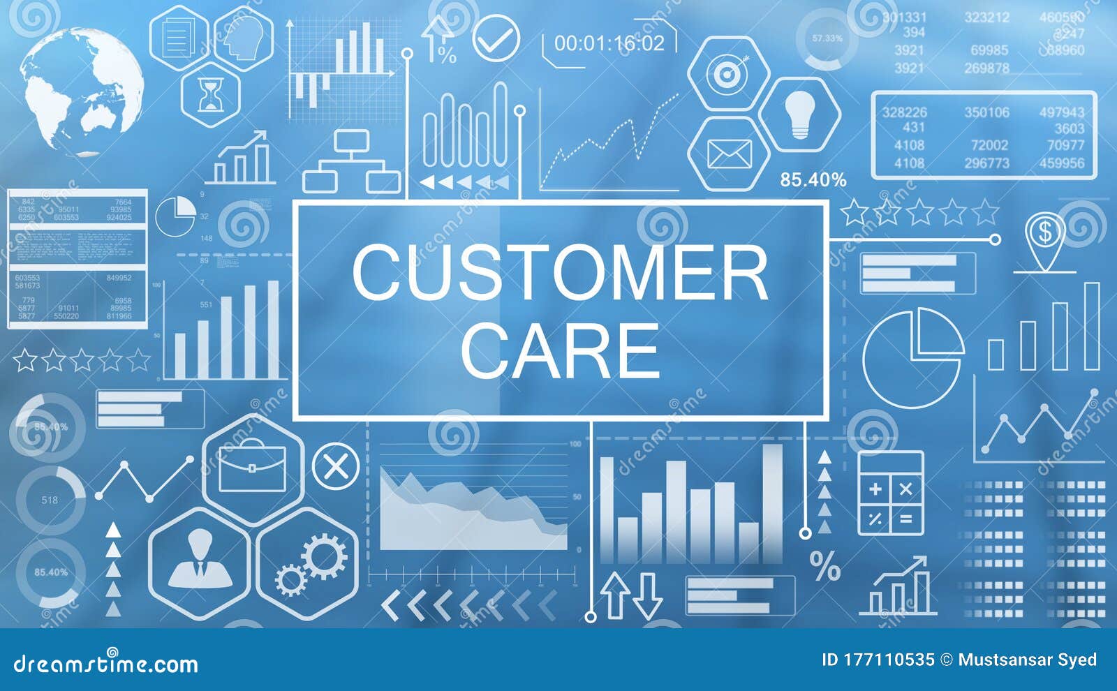Customer Care, Animated Typography Stock Illustration - Illustration of ...