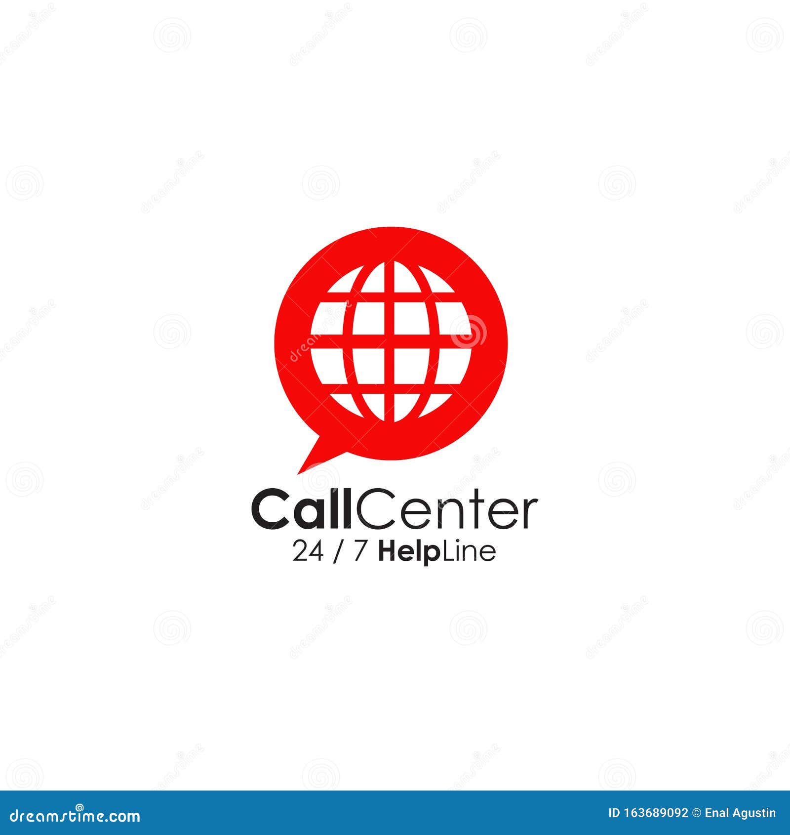 Customer Care Call Center Icon Logo Design Template Stock Vector ...