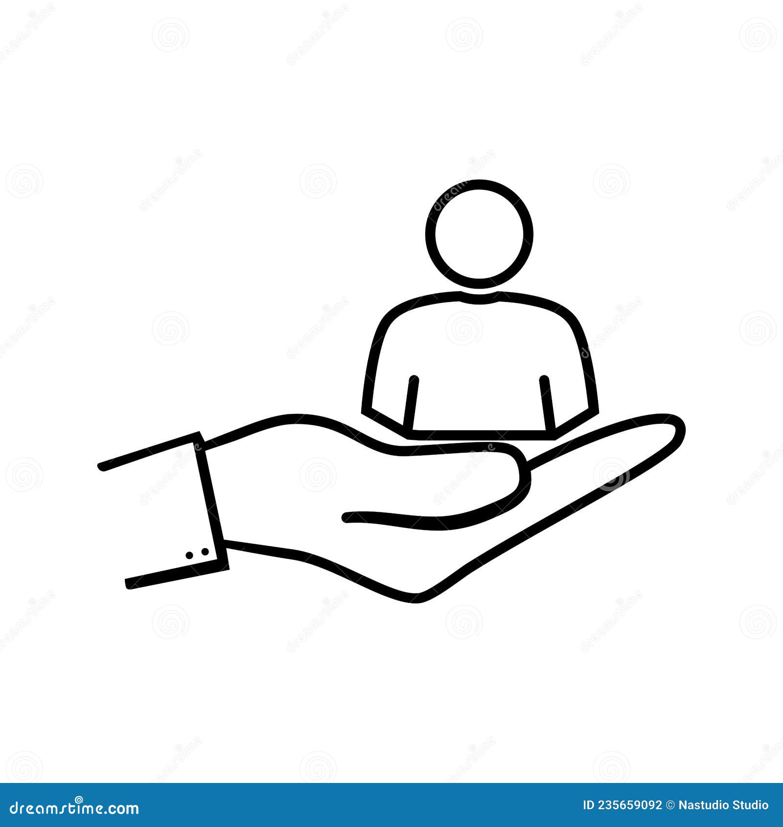 Customer Care Icon. Maintaining Relationships with Customers Stock ...