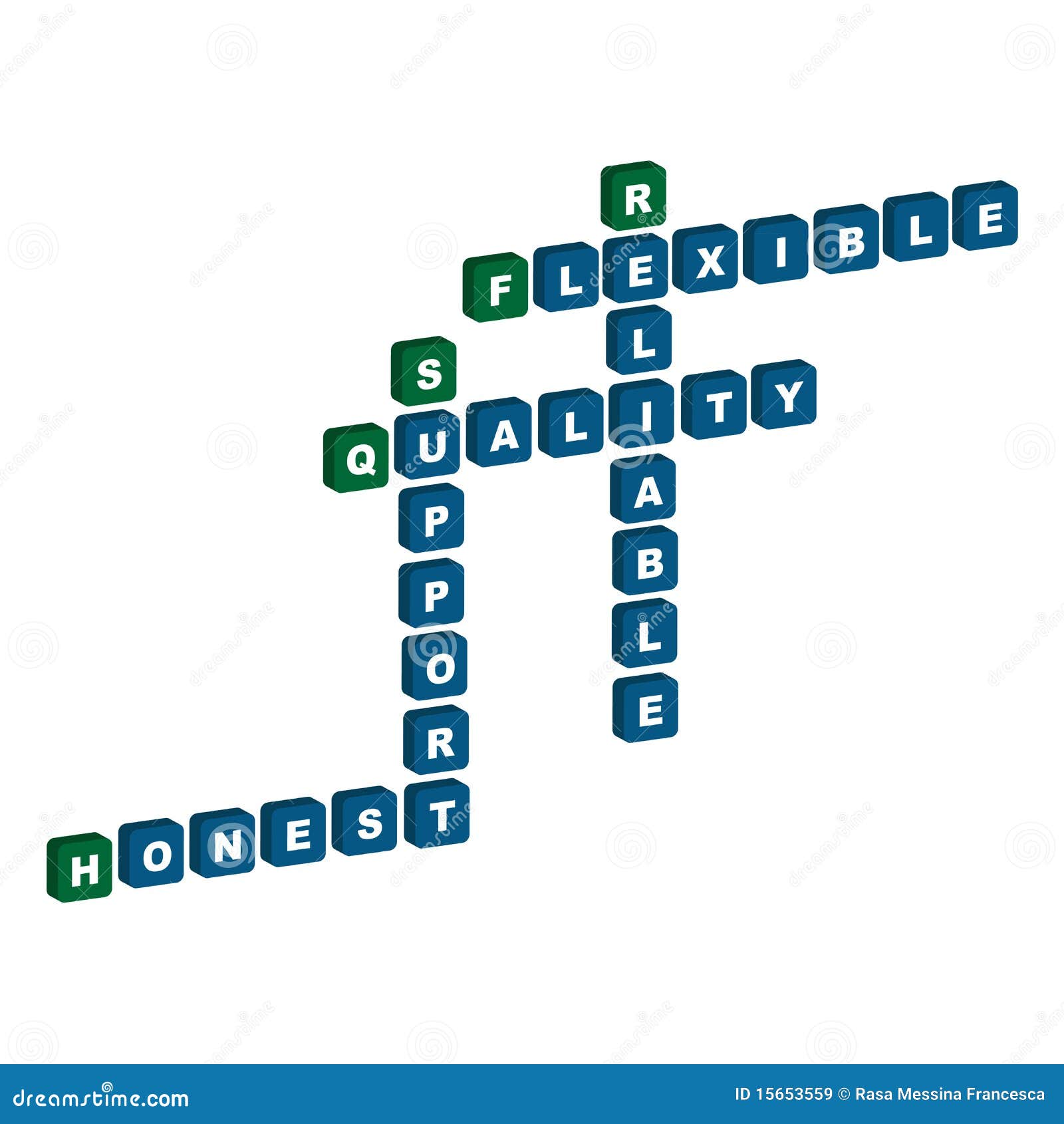 Words Word Isolated Tiles Stock Illustrations – 44 Words Word Isolated ...