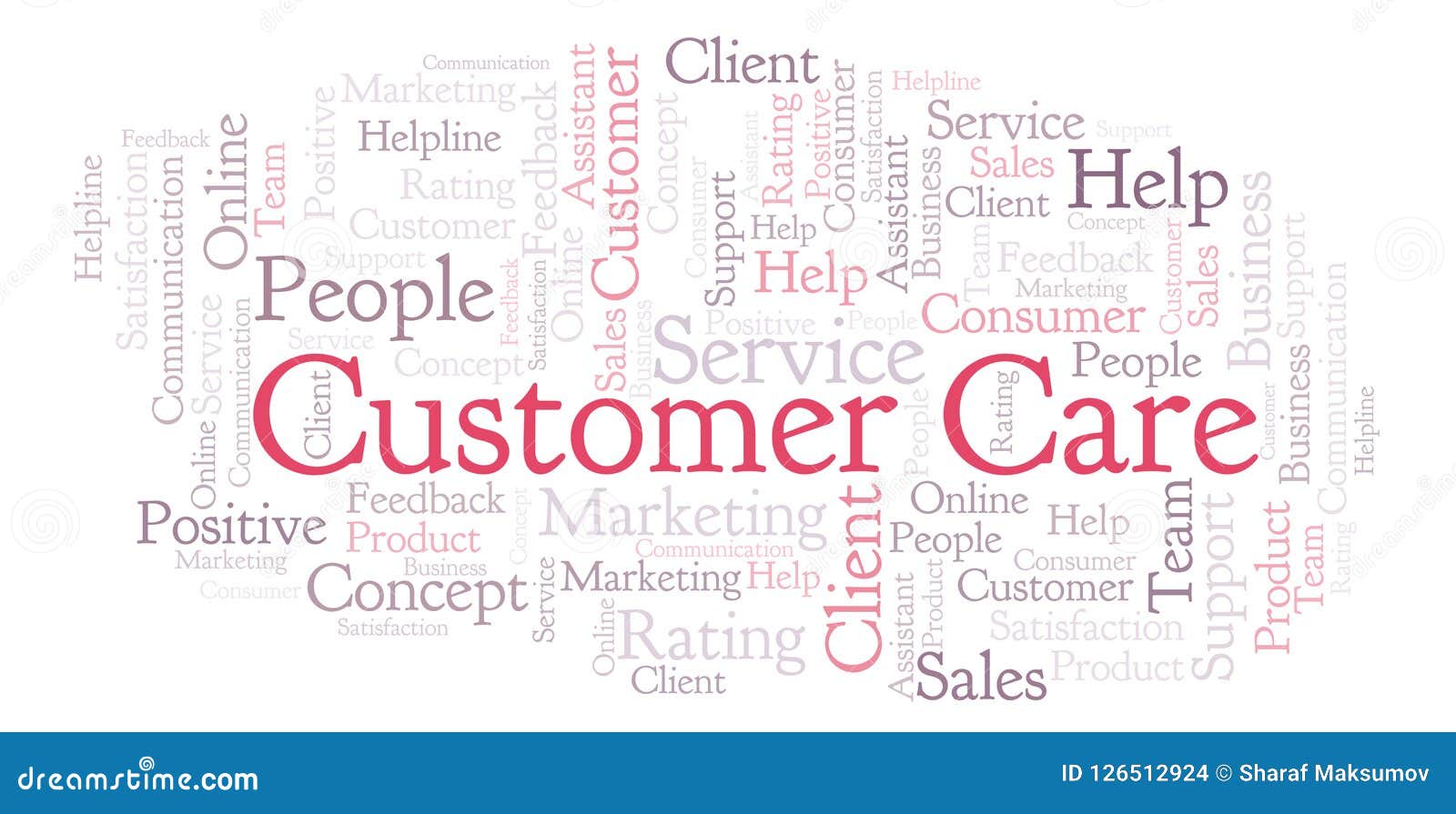 Customer Care word cloud. stock illustration. Illustration of ...