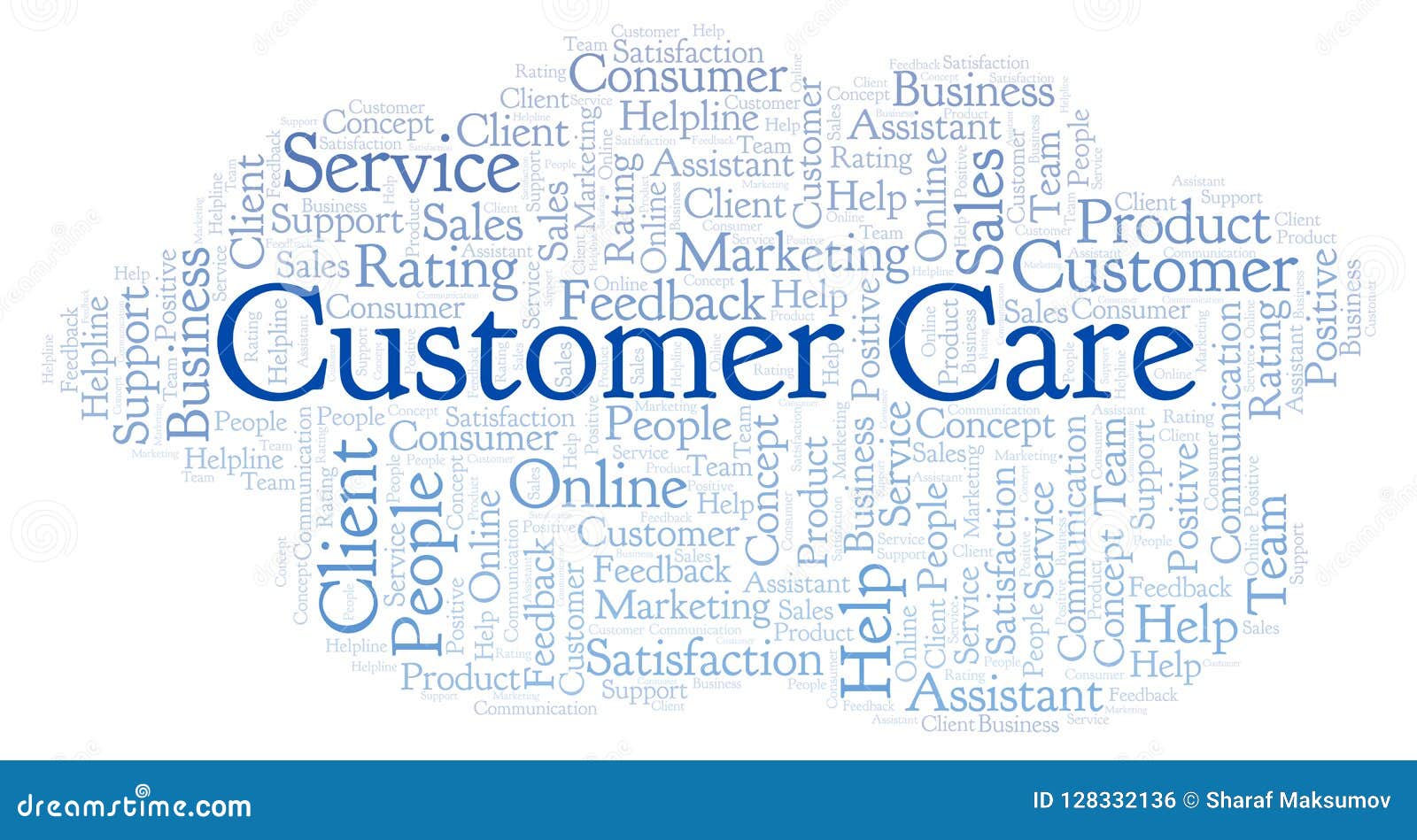 Customer Care word cloud. stock illustration. Illustration of online ...
