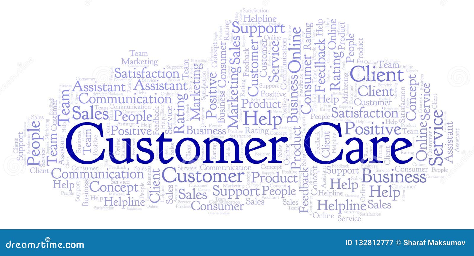 Customer Care word cloud stock illustration. Illustration of helpline ...