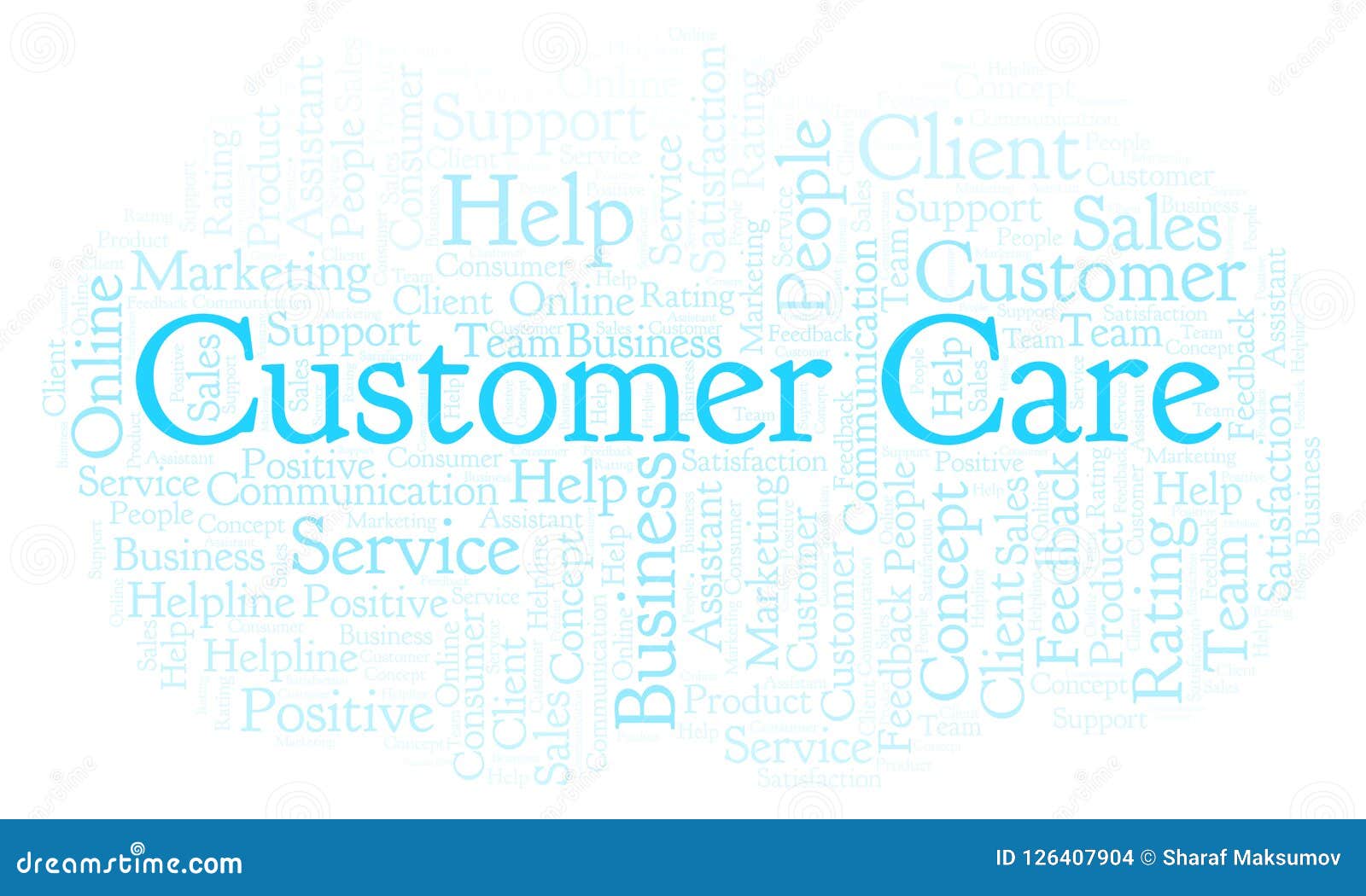Customer Care word cloud. stock illustration. Illustration of online ...