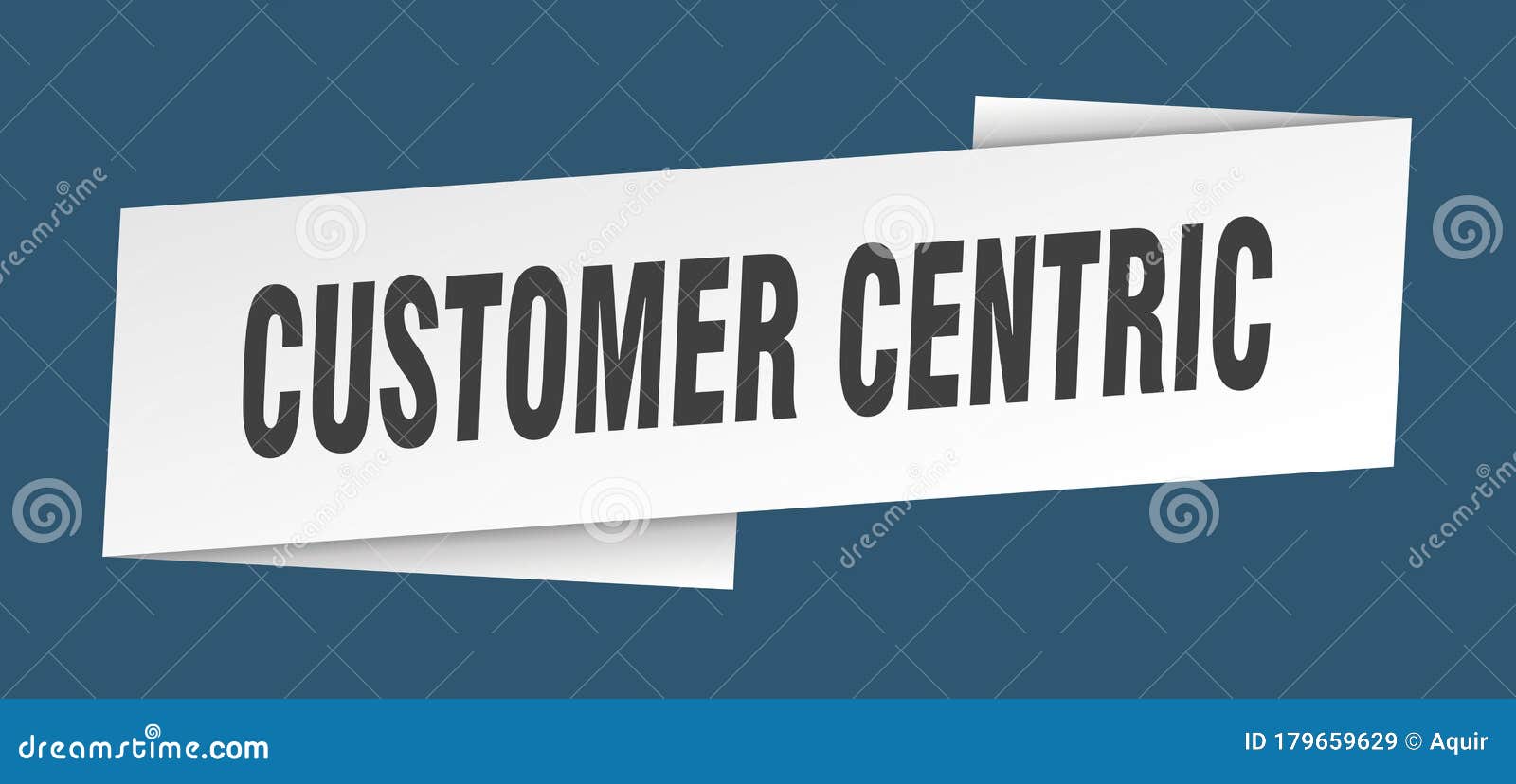 Customer Centric Banner Template. Customer Centric Ribbon Label Stock ...