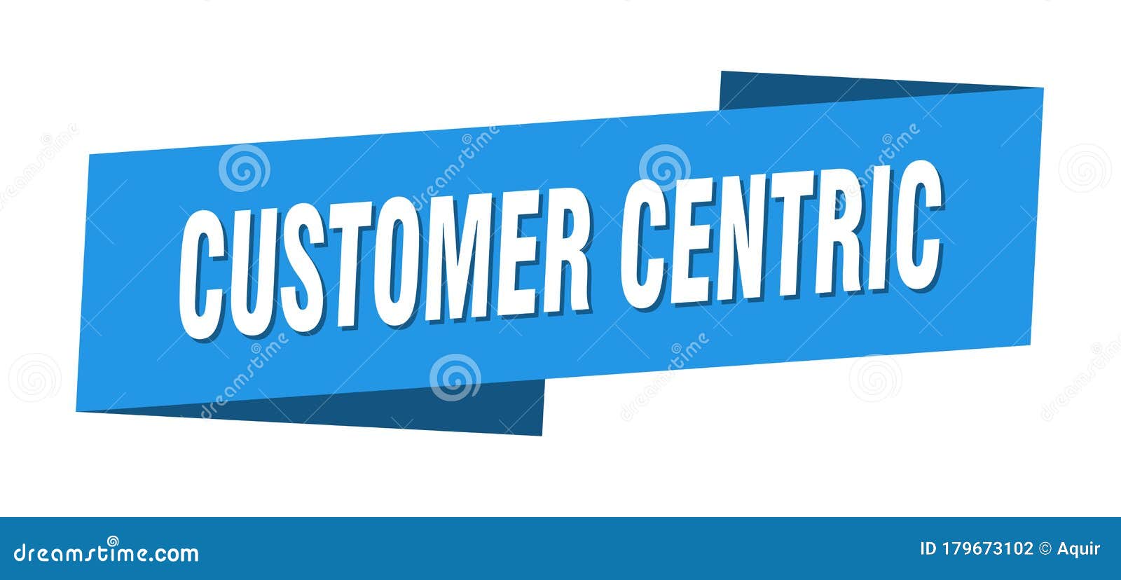 Customer Centric Banner Template. Customer Centric Ribbon Label Stock ...