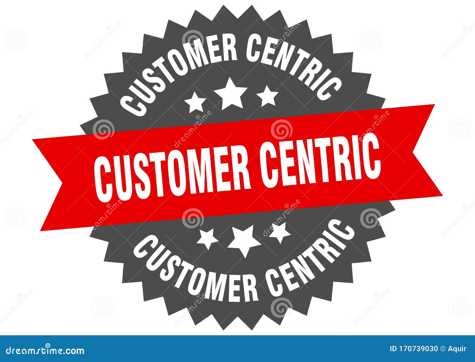 Customer Centric Sign. Customer Centric Circular Band Label. Customer ...