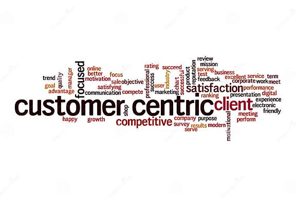 Customer Centric Word Cloud Concept Stock Illustration - Illustration ...
