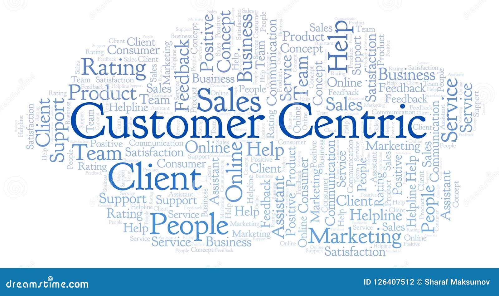 Customer Centric Word Cloud. Stock Photography | CartoonDealer.com ...