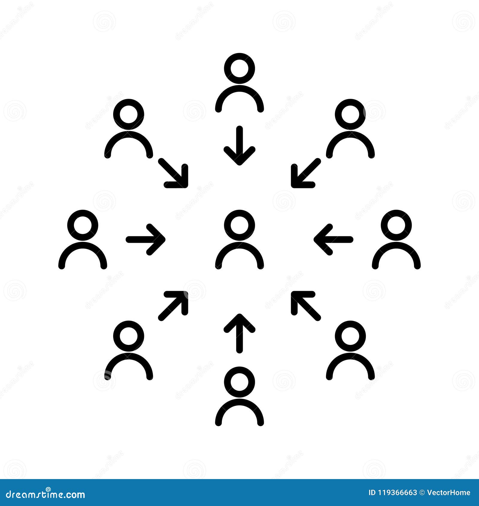 Customer Centricity Icon, Vector Illustration Stock Vector ...