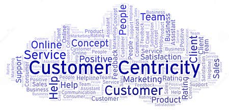 Customer Centricity Word Cloud. Stock Illustration - Illustration of ...