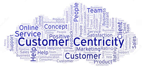 Customer Centricity Word Cloud. Stock Illustration - Illustration of ...