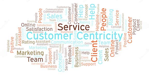 Customer Centricity Word Cloud. Stock Illustration - Illustration of ...