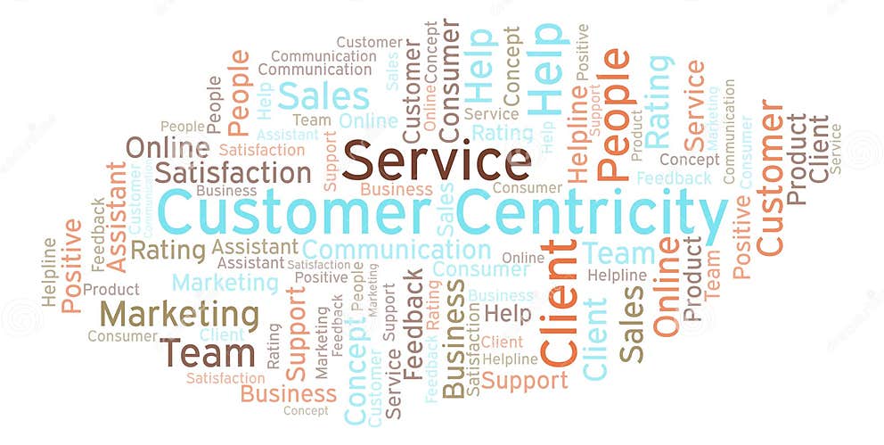 Customer Centricity Word Cloud. Stock Illustration - Illustration of ...