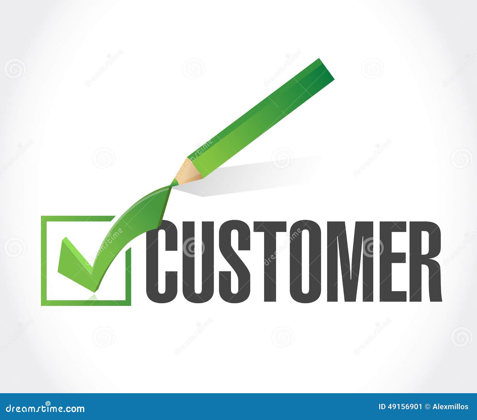 Customer Check Mark List Illustration Stock Image - Image of retail ...