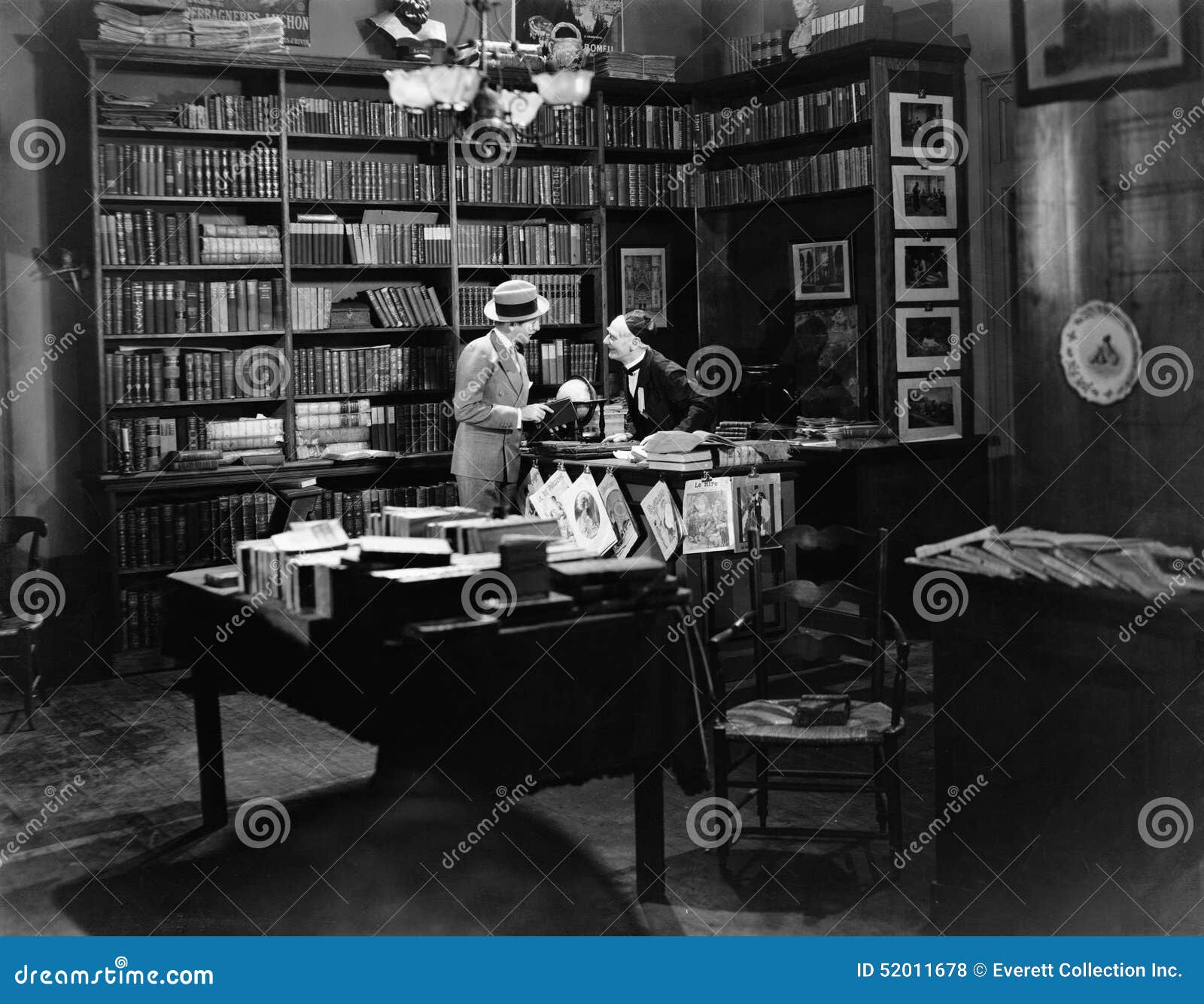 Customer and Clerk in Book Shop Stock Photo - Image of customers ...