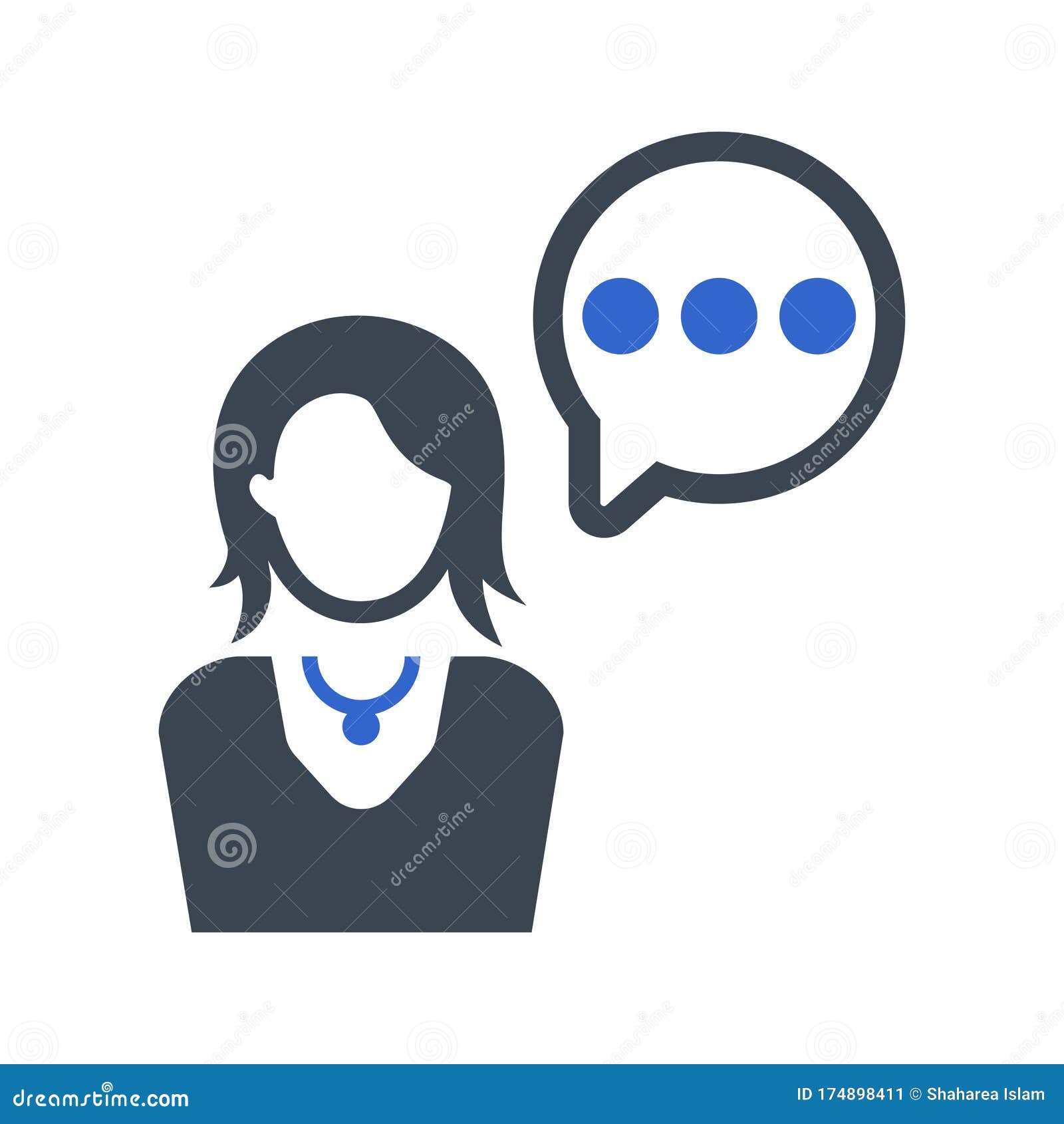 Customer comment icon stock vector. Illustration of sign - 174898411