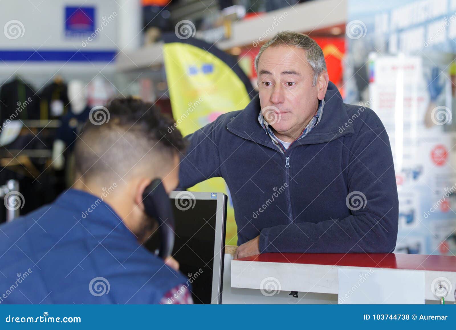 Customer Complaining in Shop Stock Photo - Image of accounting ...