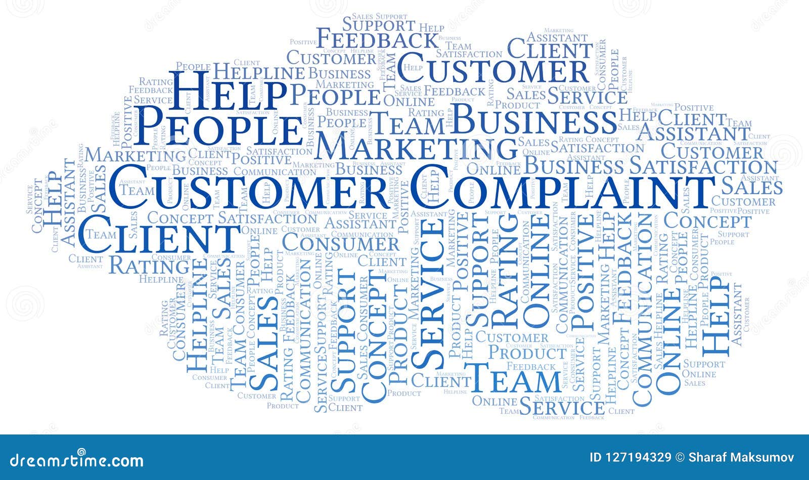 Customer Complaint Word Cloud. Stock Illustration - Illustration of ...