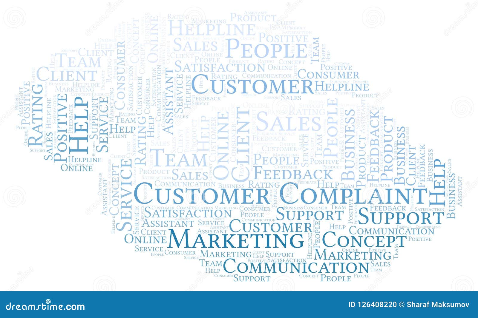Customer Complaint Word Cloud. Stock Illustration - Illustration of ...