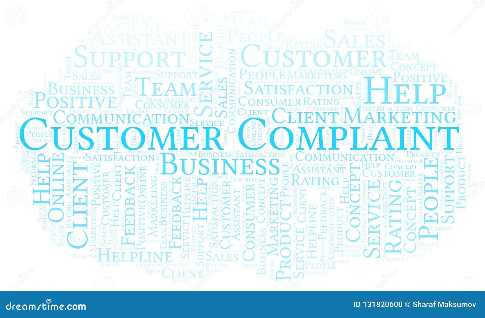 Customer Complaint Word Cloud Stock Illustration - Illustration of ...
