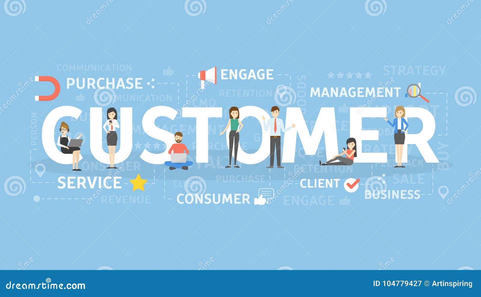 Customer Concept Illustration. Stock Vector - Illustration of chat ...