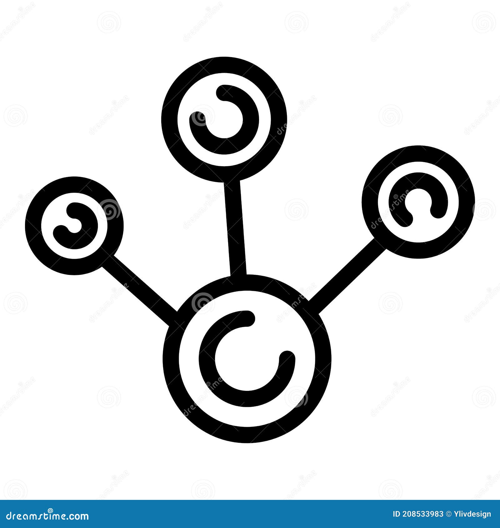 Customer Data Circle Scheme Icon, Outline Style Stock Vector ...