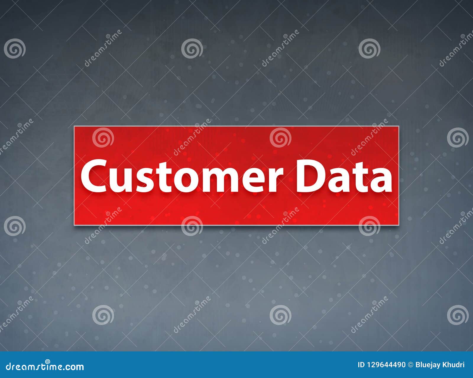 Customer Data Red Banner Abstract Background Stock Illustration ...
