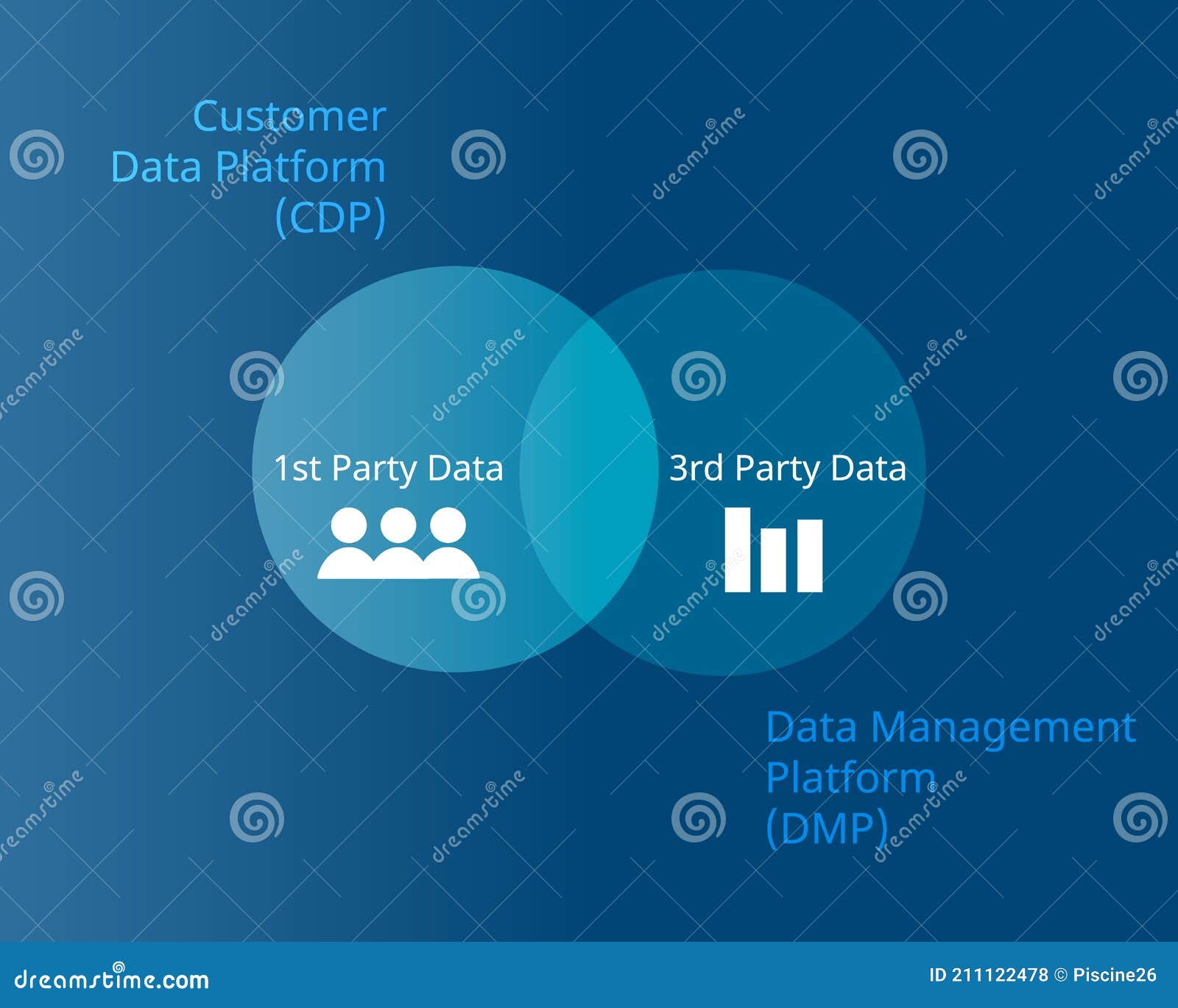 Customer Data Platform CDP and Data Management Platform DMP Stock ...